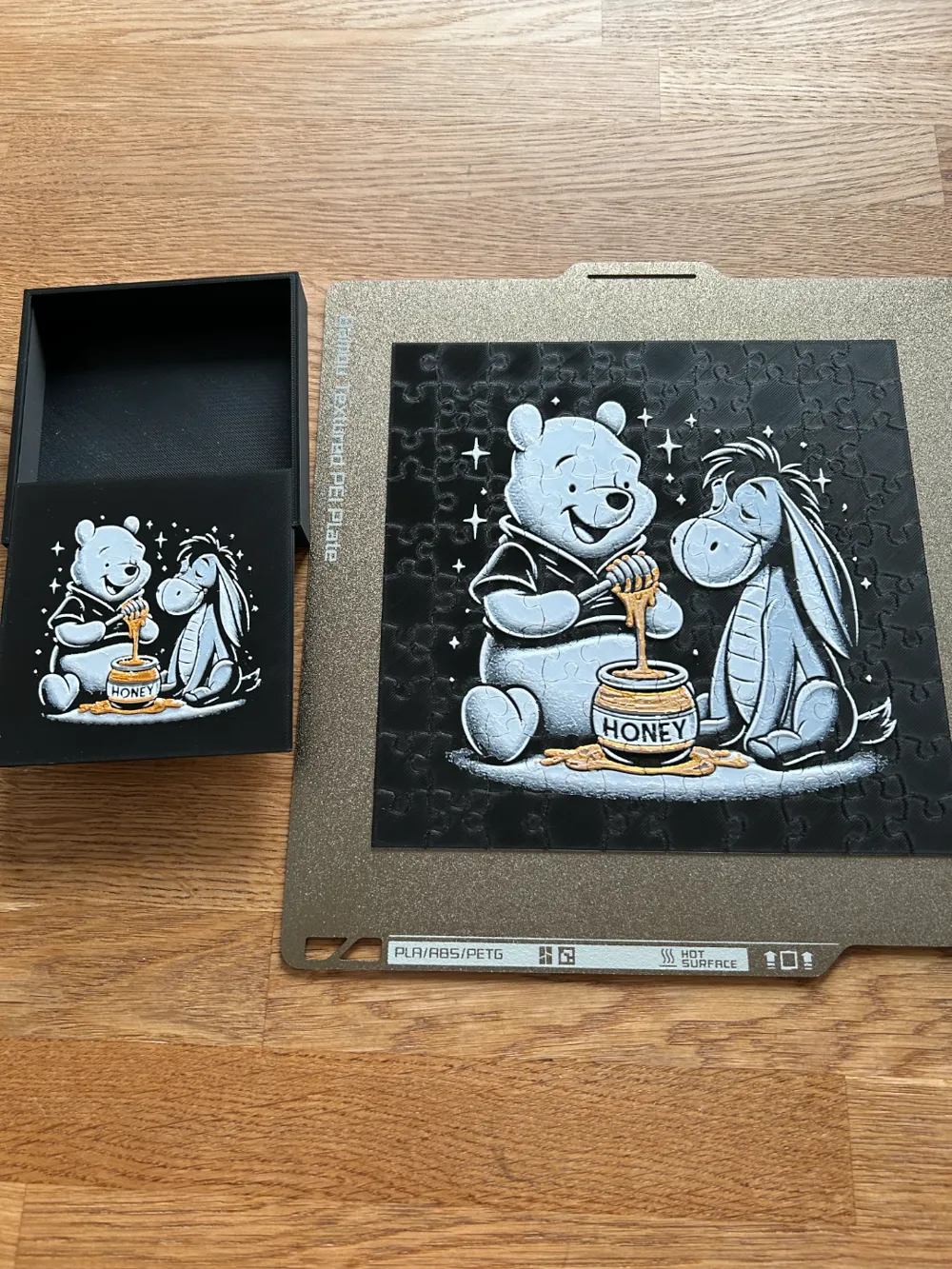 Puzzle of Winnie the Pooh and Eeyore eating honey by CycloGoat - MakerWorld