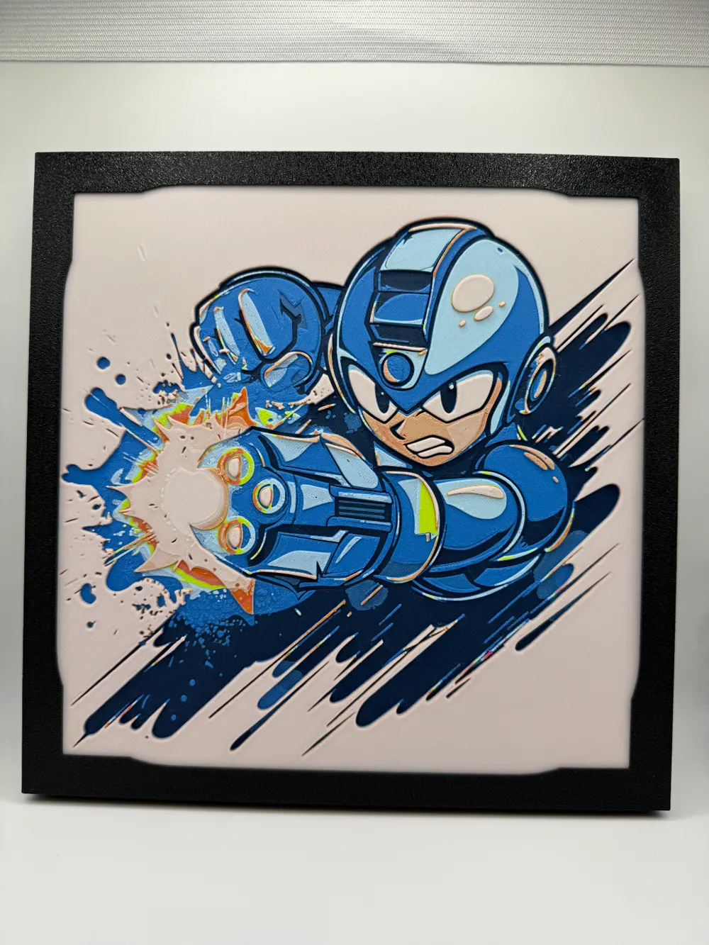 Mega Man Blaster Hueforge by Canadian Gamer - MakerWorld