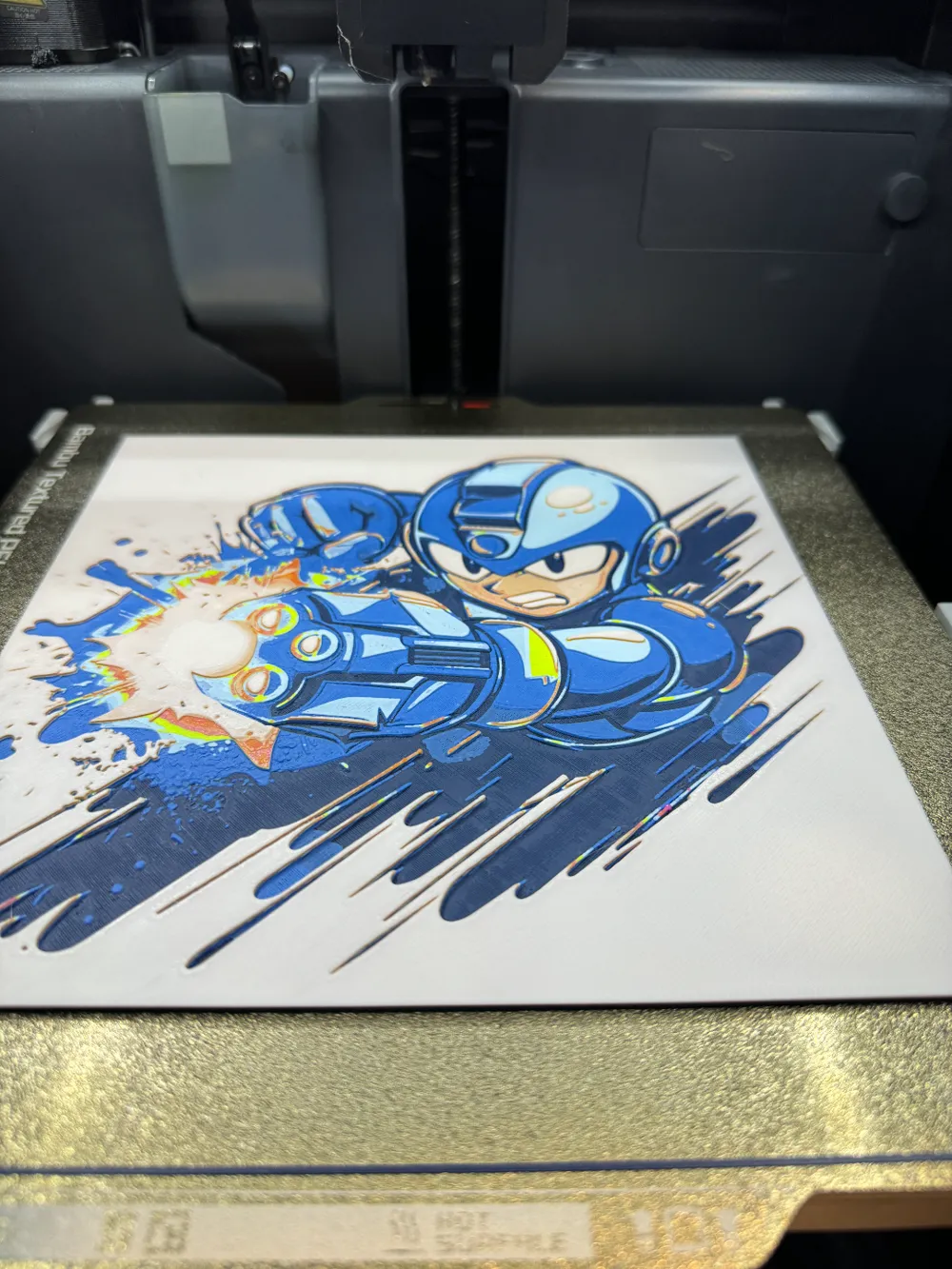 Mega Man Blaster Hueforge by Canadian Gamer - MakerWorld