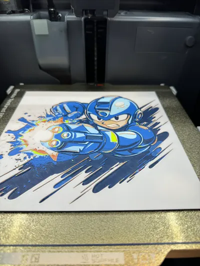 Mega Man Blaster Hueforge by Canadian Gamer - MakerWorld