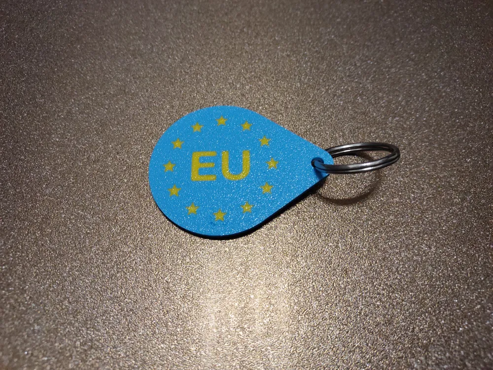 EU Keychain circle by Novis - MakerWorld