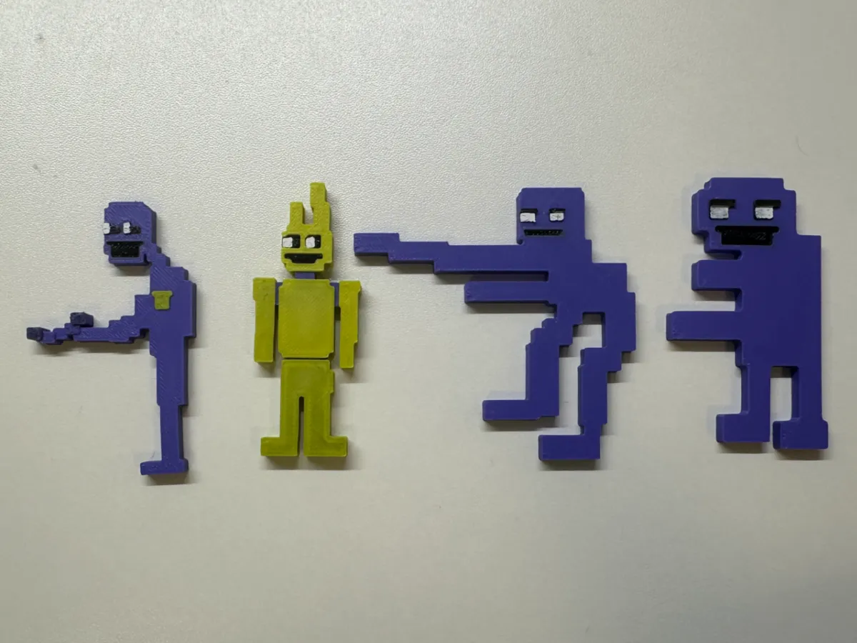 FNAF Purple Guy/ Spring Trap Sprites (4 versions) - Free 3D Print Model ...