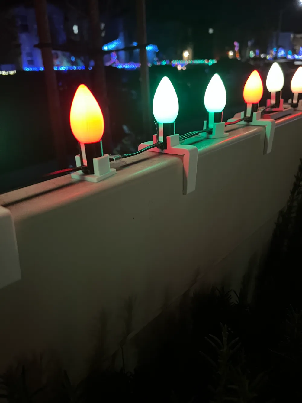 WS2811 C7 bulb Clips for vinyl fence by mxkoty - MakerWorld