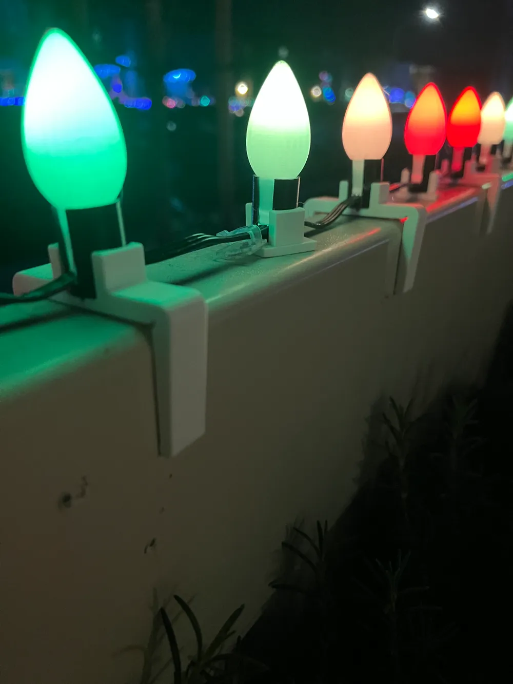 WS2811 C7 bulb Clips for vinyl fence by mxkoty - MakerWorld