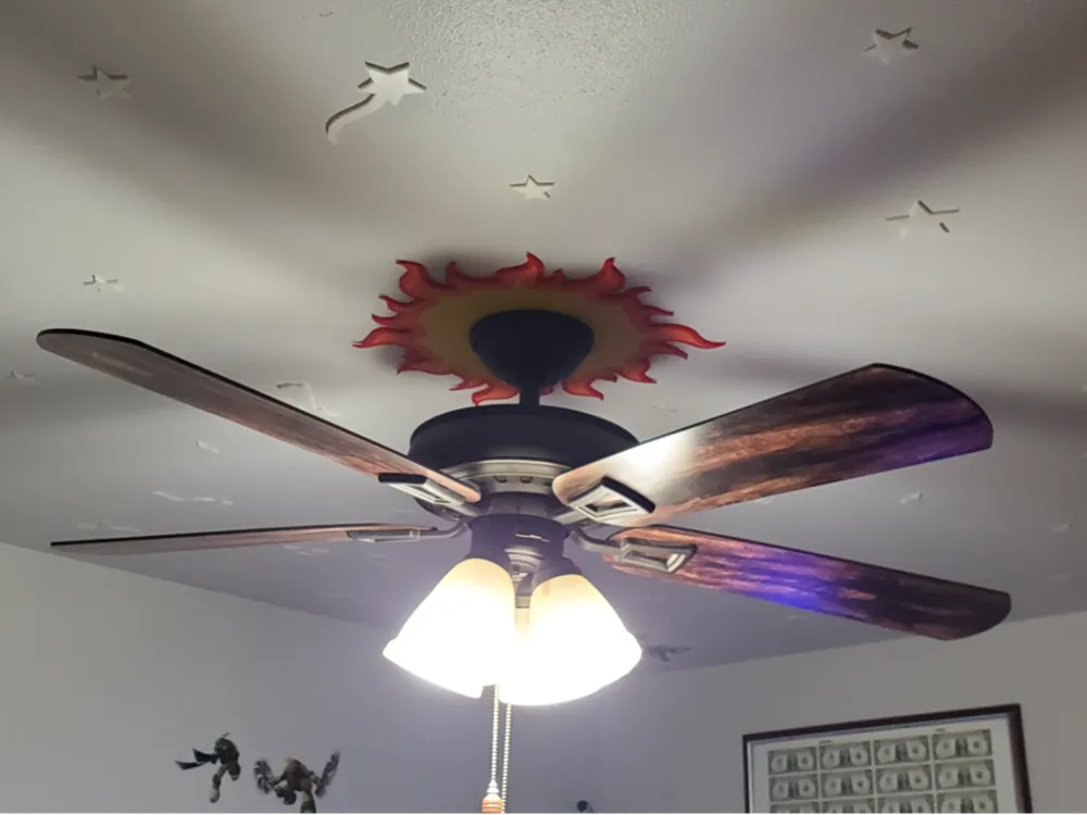 Sun Ceiling Fan Art - Free 3D Print Model - MakerWorld