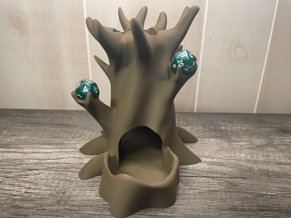 Old Tree Dice Tower by BoomBamPrints MakerWorld: Download Free 3D Models