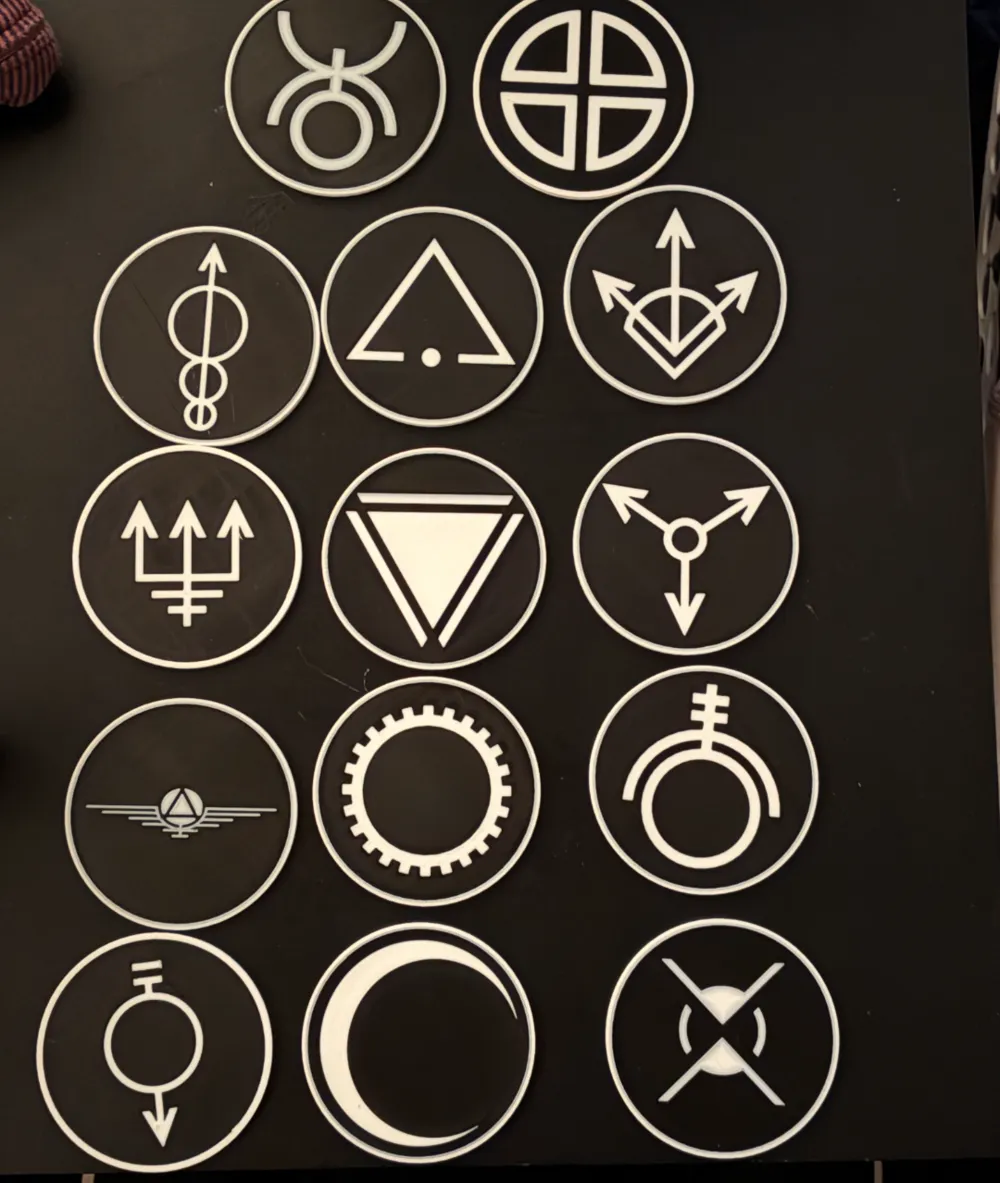 Red Rising Sigil Coaster by Enigmafaxx MakerWorld: Download Free 3D Models