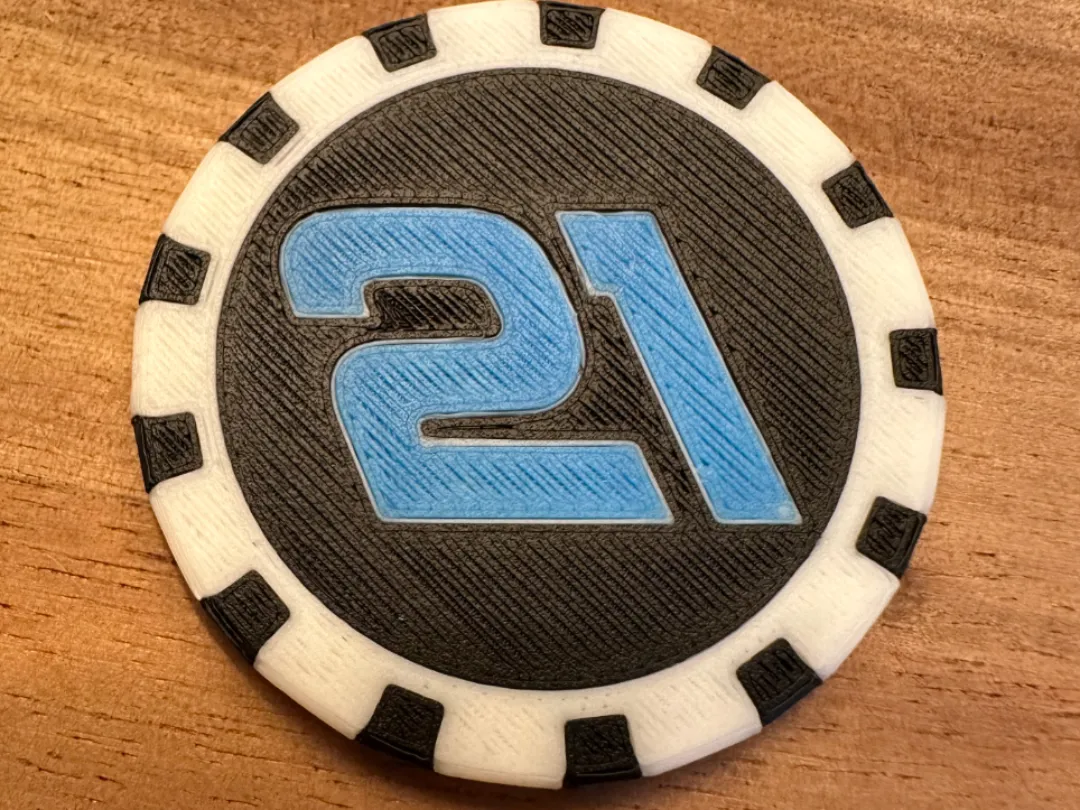 RCR Number 21 - Austin Hill Challenge Coin - Free 3D Print Model ...