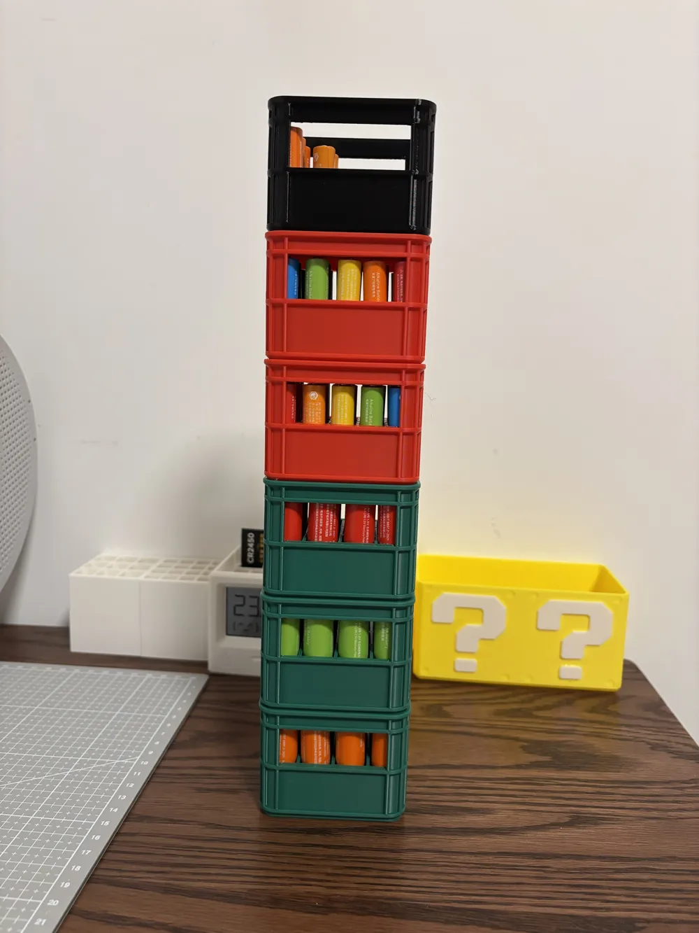 Stackable Beer Crate Appearance Battery Storage Box by 红领巾 MakerWorld ...