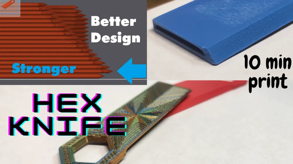 Hex Knife / Box Opener by Kbfly - MakerWorld