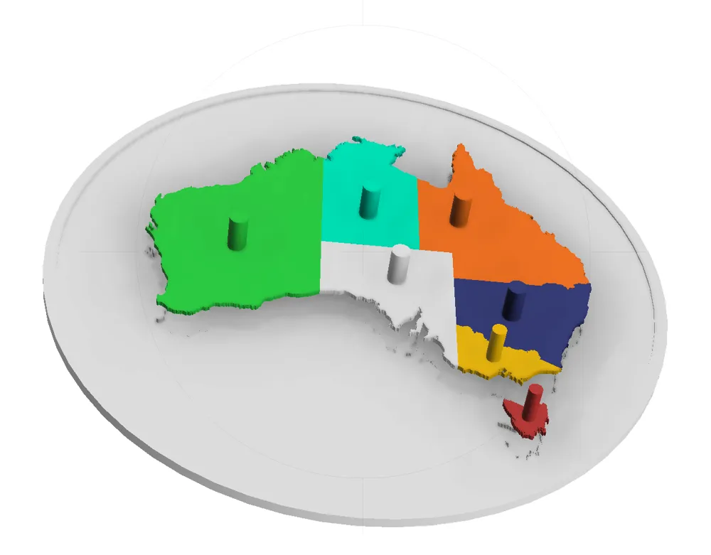 Learning Aid: Australia Map Learning Puzzle! - Free 3D Print Model ...