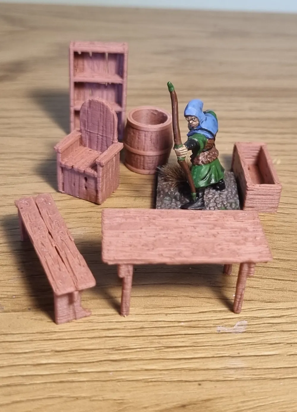 Medieval furniture scatter terrain 28mm scale by Grad90 MakerWorld ...