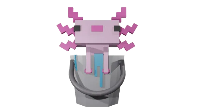 Axolotl Bucket - Free 3D Print Model - MakerWorld