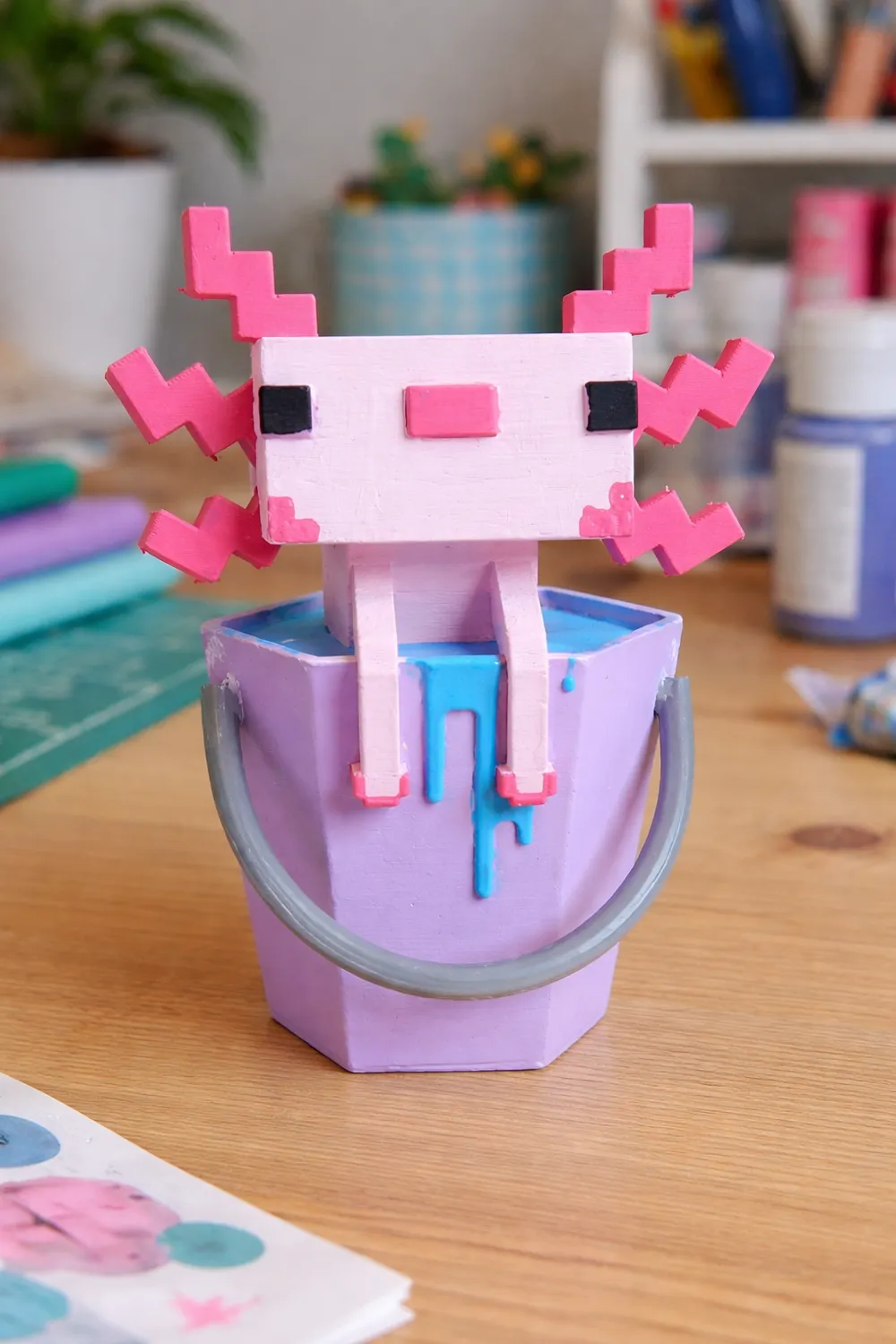 Axolotl Bucket - Free 3D Print Model - MakerWorld