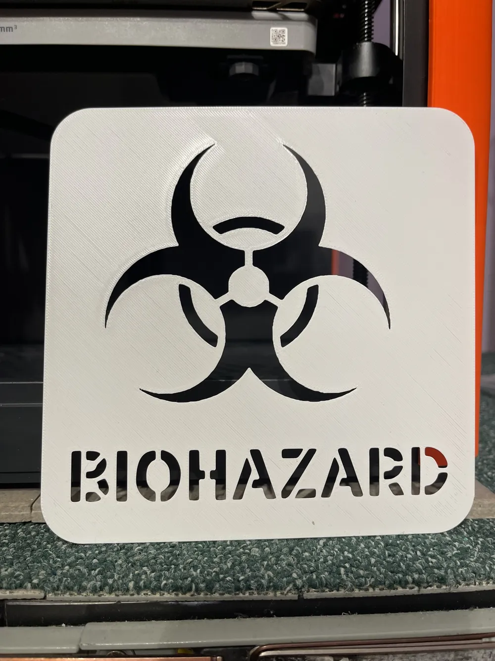 Biohazard - Stencil template by ideat0m - MakerWorld