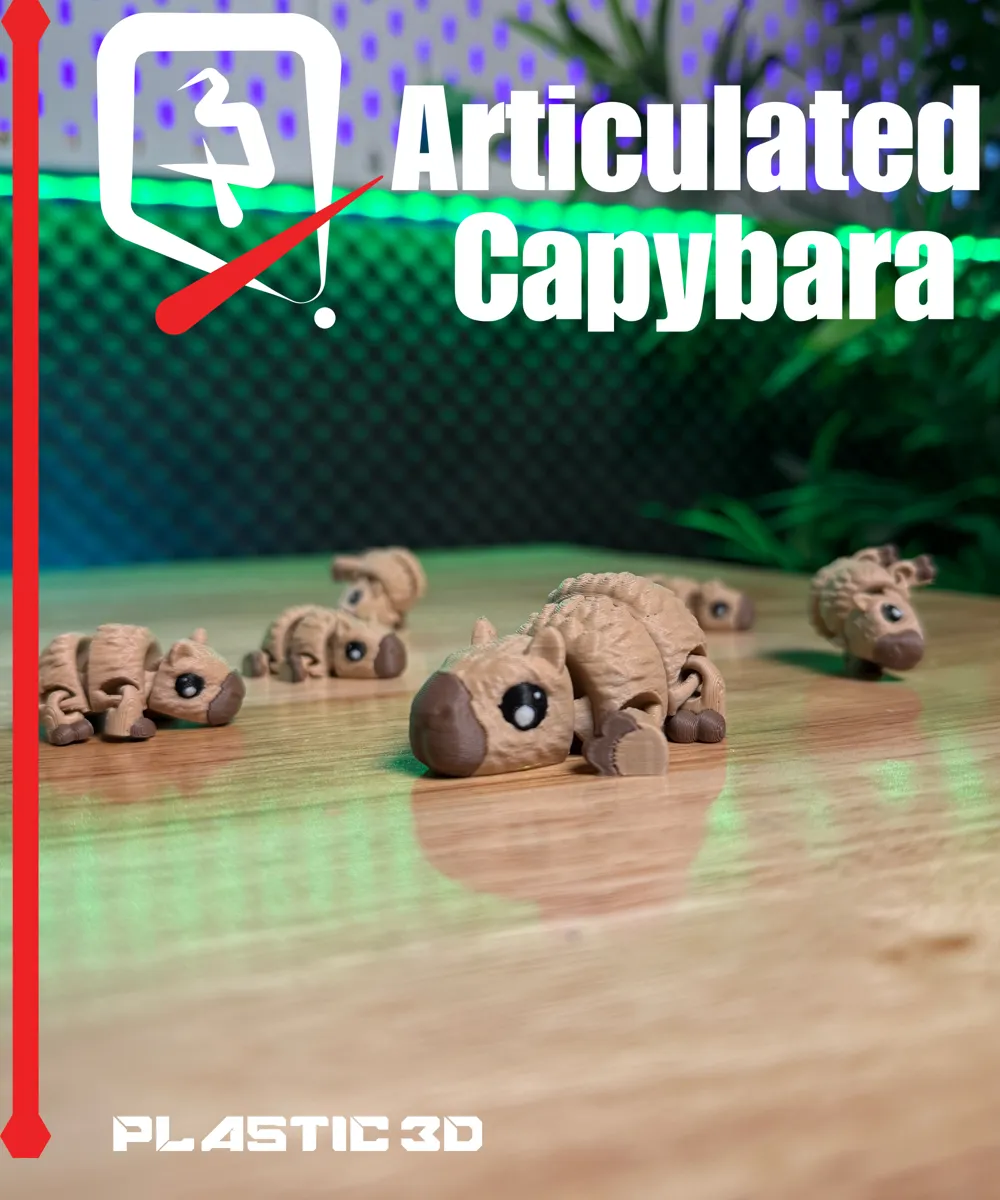 Articulated Capybara - Free 3D Print Model - MakerWorld