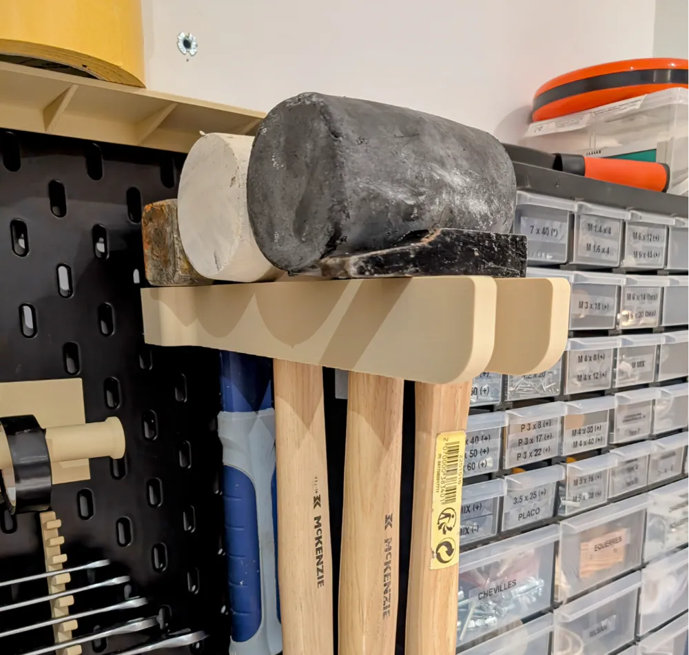 Skadis Multiple Hammer holder (3 Sizes) Remixed by Yogue - MakerWorld