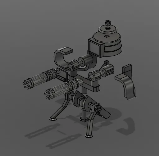 Desk Sentry Gun Level 2 by Mordekai MakerWorld: Download Free 3D Models