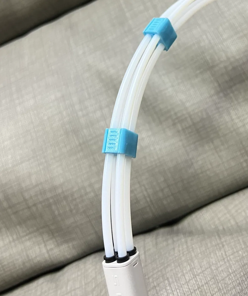 A1 and A1MINI Filament HUB PTFE four-tube retainer by grwang41 - MakerWorld