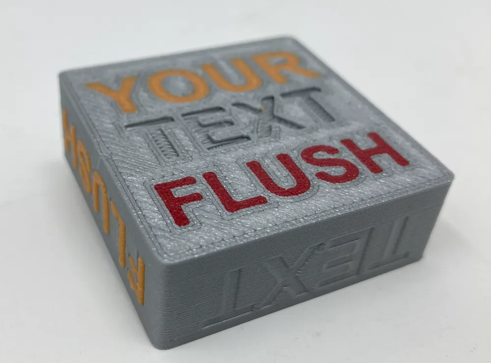 Flush Text Test with Modifier Top Bottom & Side by Mister E Crafts ...