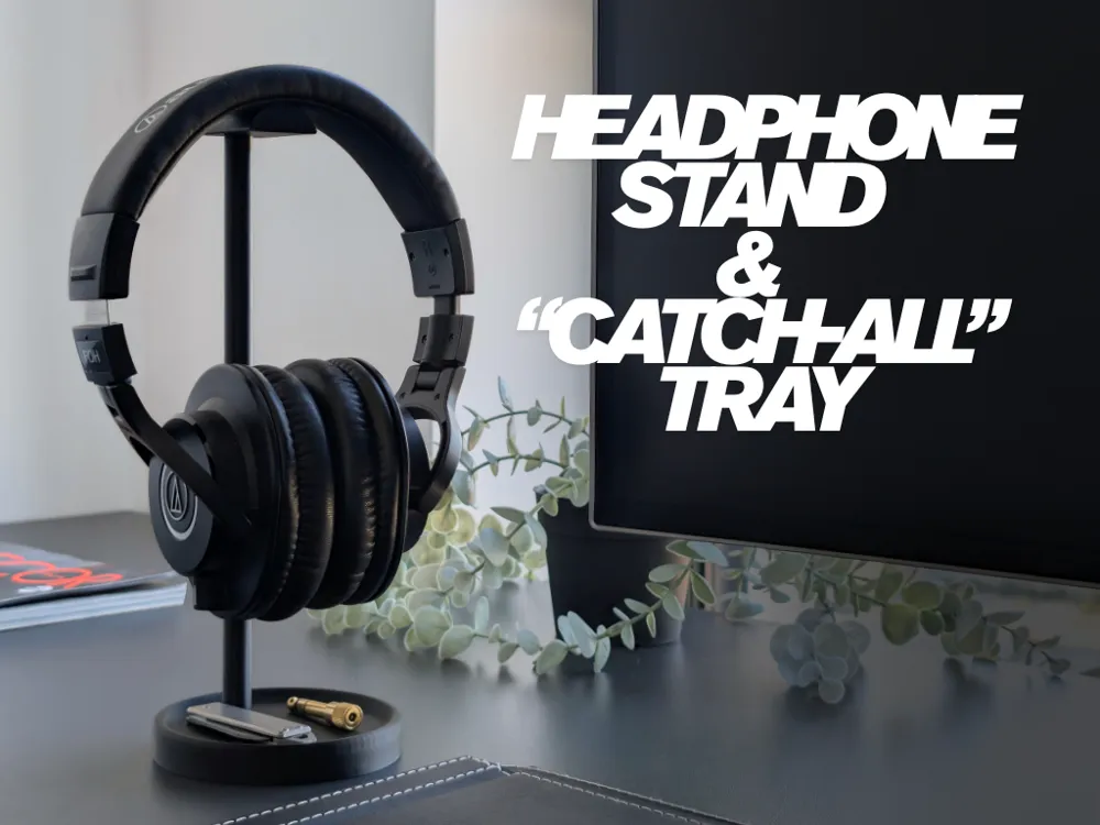 Headphone Stand Minimalist Round-Base by Minimal MakerWorld: Download ...