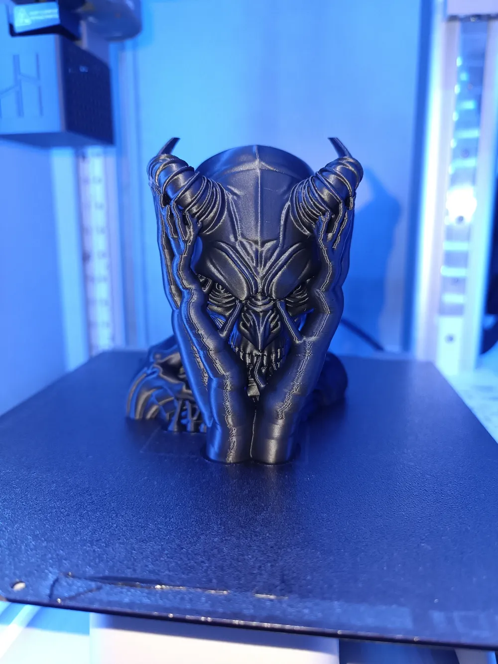 A Demonic Head Sculpture by from Pixel to Polymer MakerWorld: Download ...