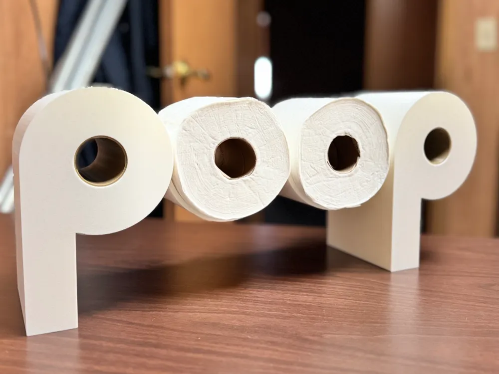 POOP Toilet Paper Stand/Shelf by Jeffylou87 MakerWorld: Download Free ...