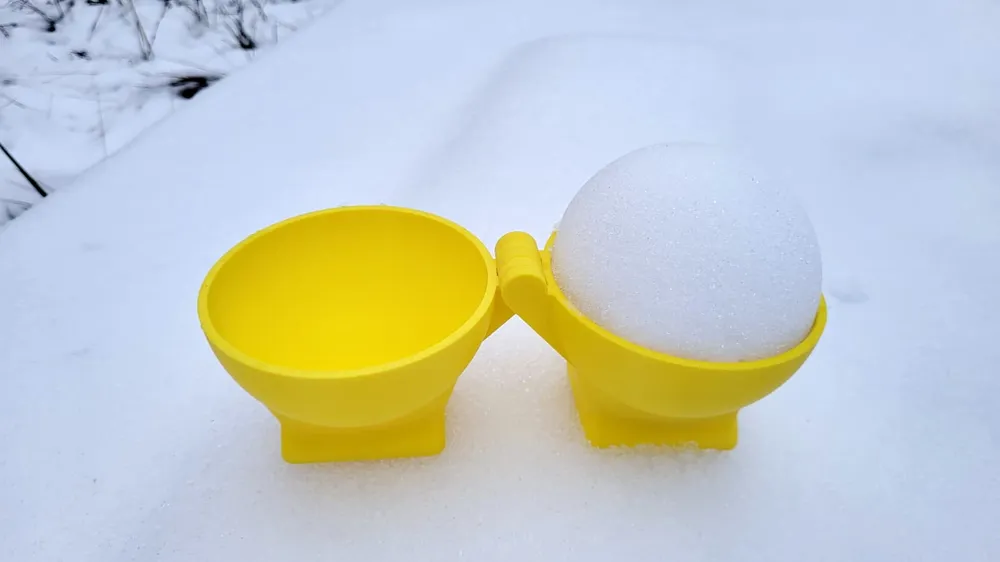Snowball maker that is fast and compact - Free 3D Print Model - MakerWorld