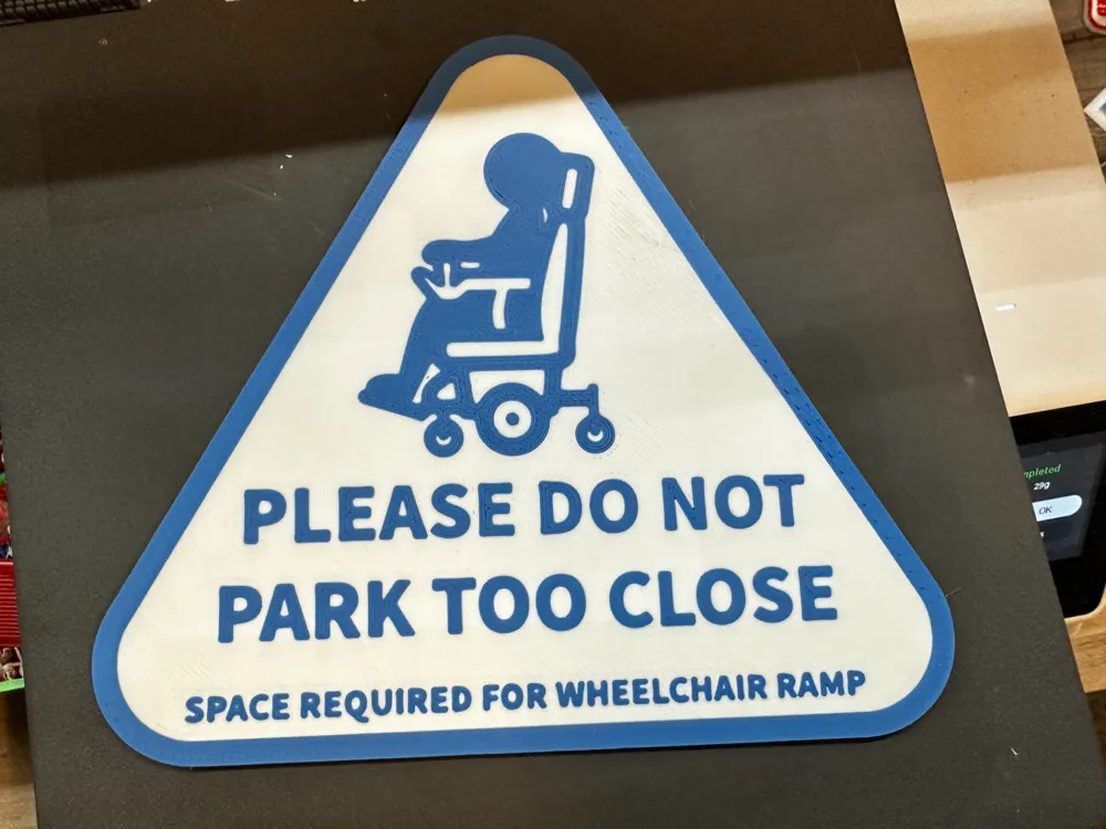 Wheel Chair Car Sign by xpisoverrated - MakerWorld