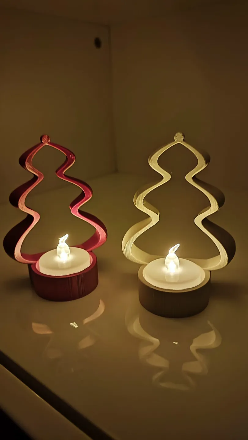 Christmas Tree Tealight Stand by daniel.rynduch - MakerWorld