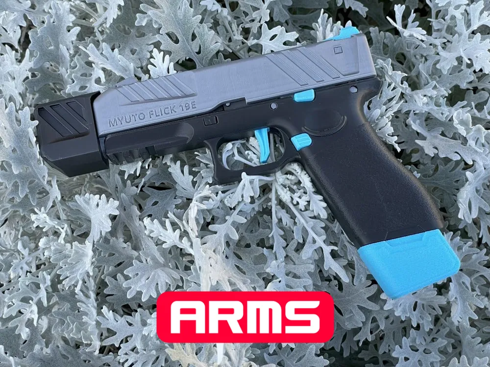 Myuto Flick 19E (Enhanced) - Working Toy Gun - Free 3D Print Model ...