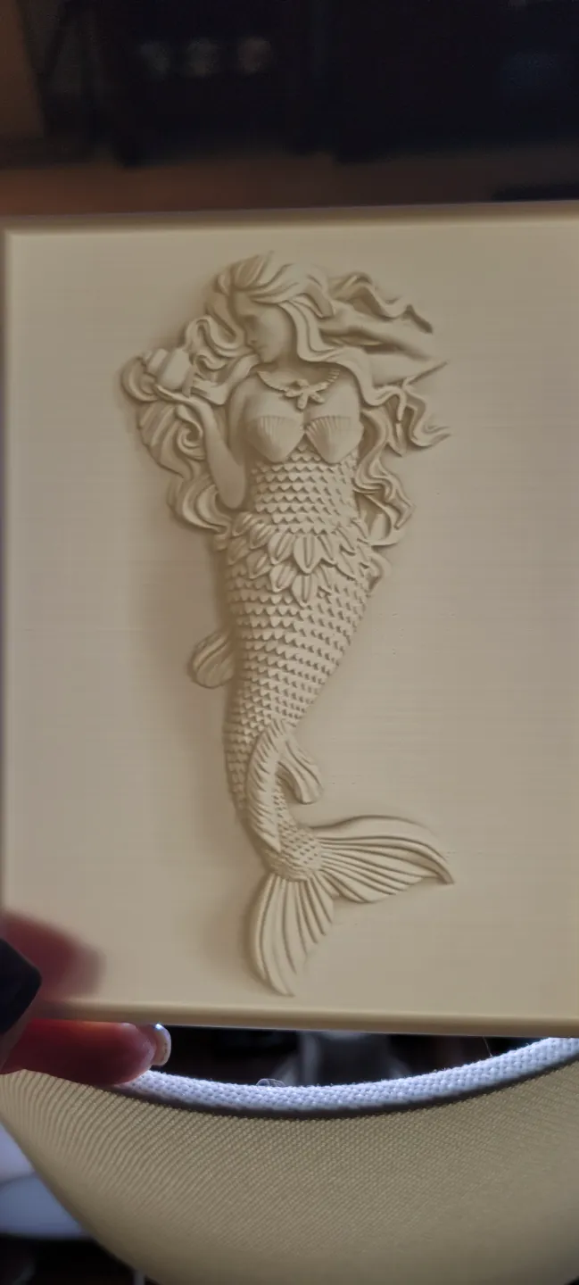 Sea Siren Lithophane by Grainne_Ni_Mhaille-LadyBawlsArt - MakerWorld