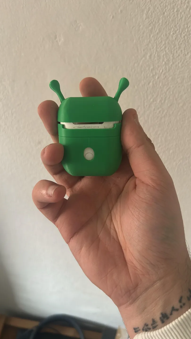 Shrek Airpods Cover (V1&V2) - Free 3D Print Model - MakerWorld