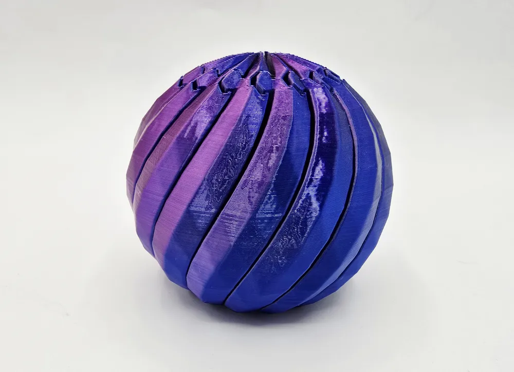 Low Poly Twist Ball Fidget - Free 3D Print Model - MakerWorld