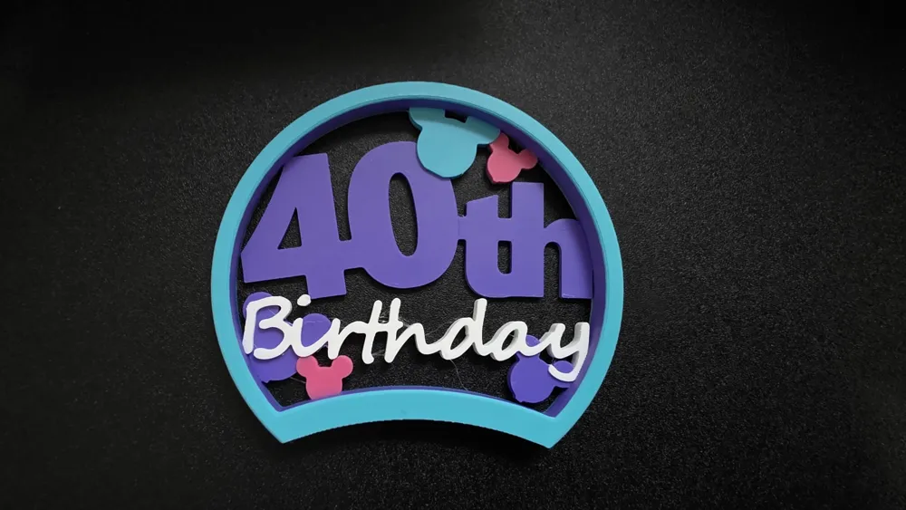 40th Birthday - 5 Magnet Ear - Free 3D Print Model - MakerWorld