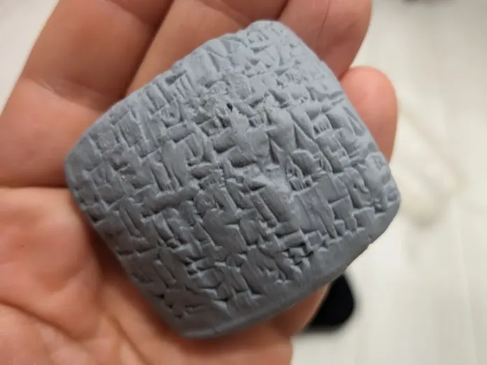 Sumerian cuneiform clay tablet by spawnn - MakerWorld