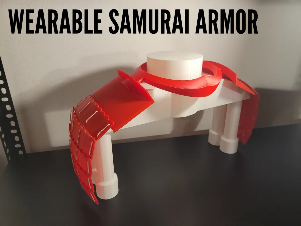 Samurai armor - shoulder plate - Free 3D Print Model - MakerWorld