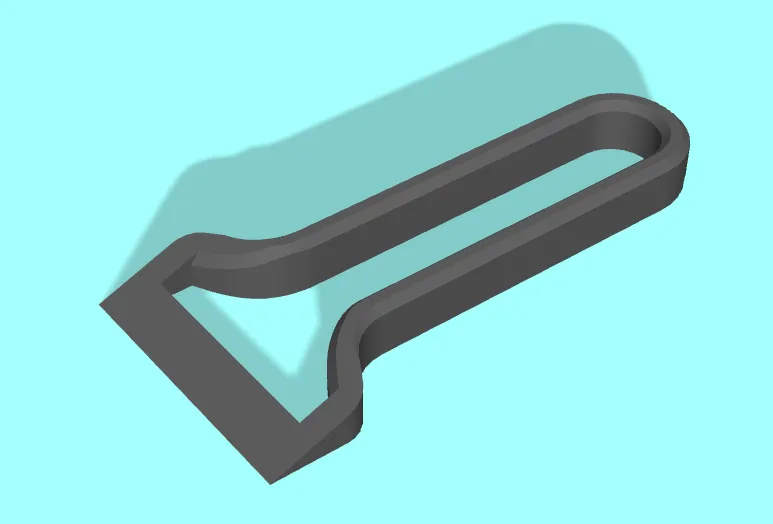 Bed Scraper (Quicker Print) - Free 3D Print Model - MakerWorld