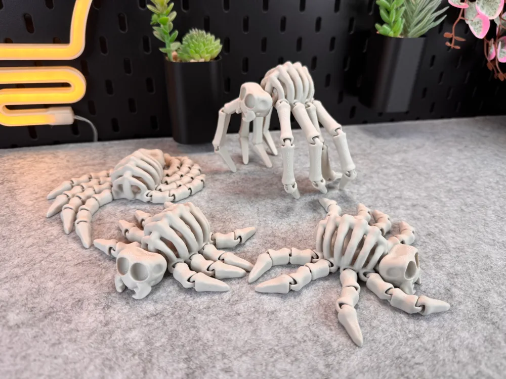 Flexi Skeleton Spider V1 by 3DPrintyi - MakerWorld