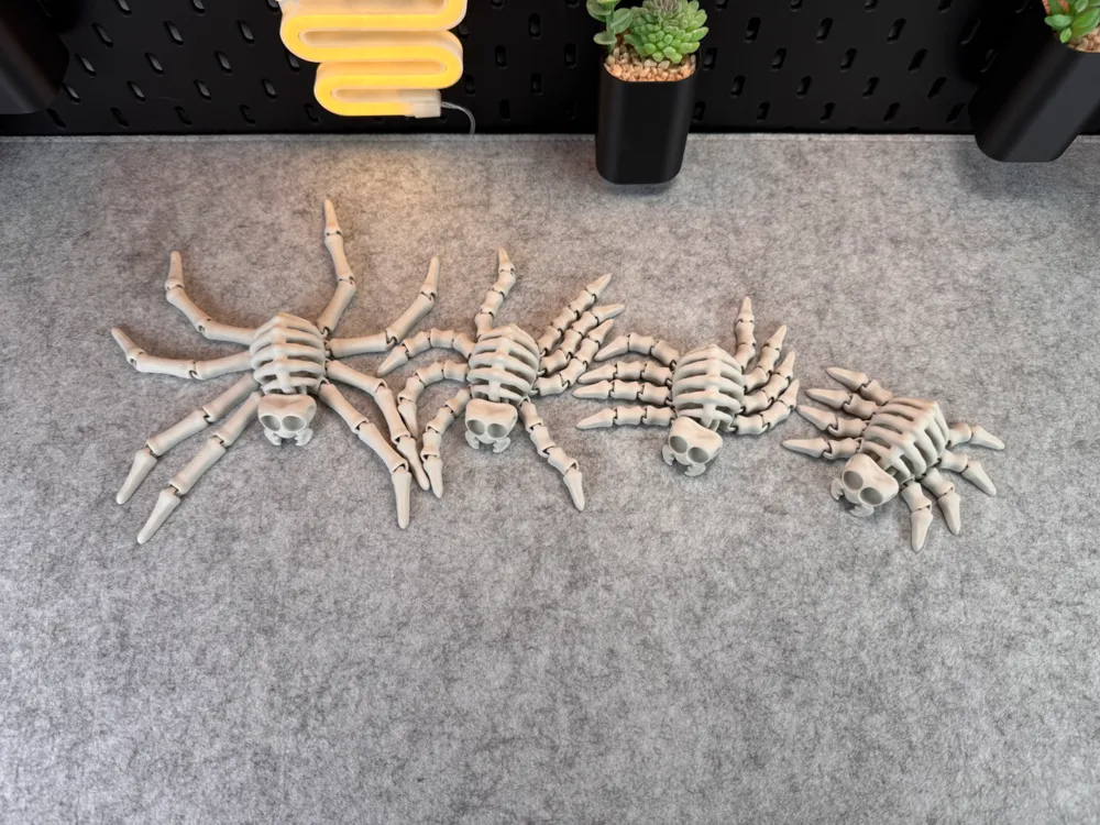 Flexi Skeleton Spider V1 by 3DPrintyi MakerWorld: Download Free 3D Models