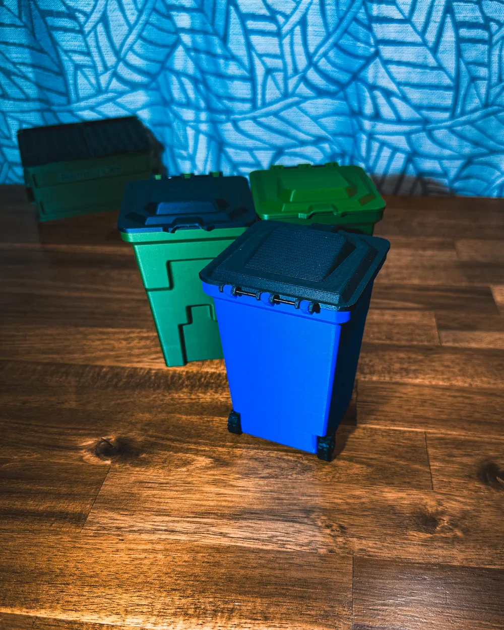 Wheelie Bin - Desktop Storage Mini Trash Can - Free 3D Print Model ...