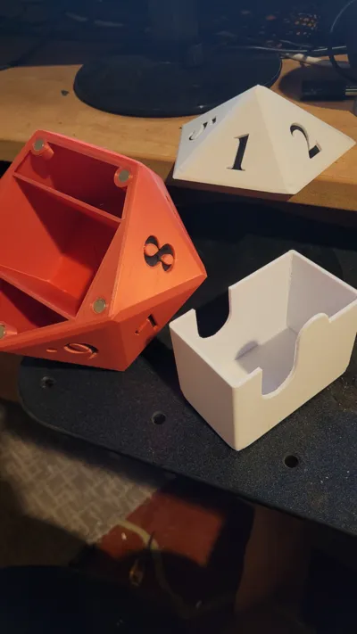 D20 EDH Deck Box and Dice Holder by buddydank - MakerWorld