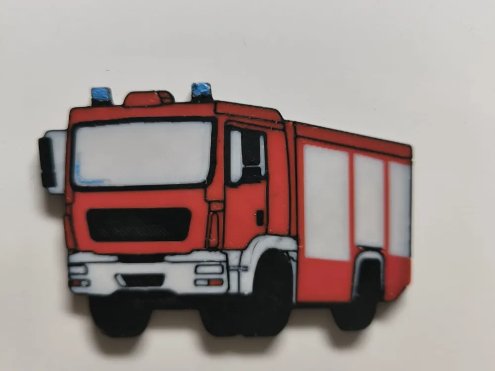 Italian Fire Brigade Man Magnet Truck by FV Racing - MakerWorld