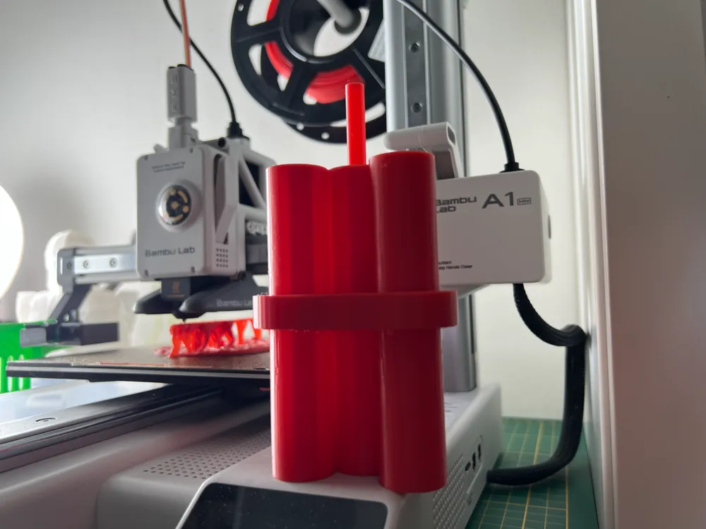 Brick (L3GO) Dynamite - Scaled - Free 3D Print Model - MakerWorld