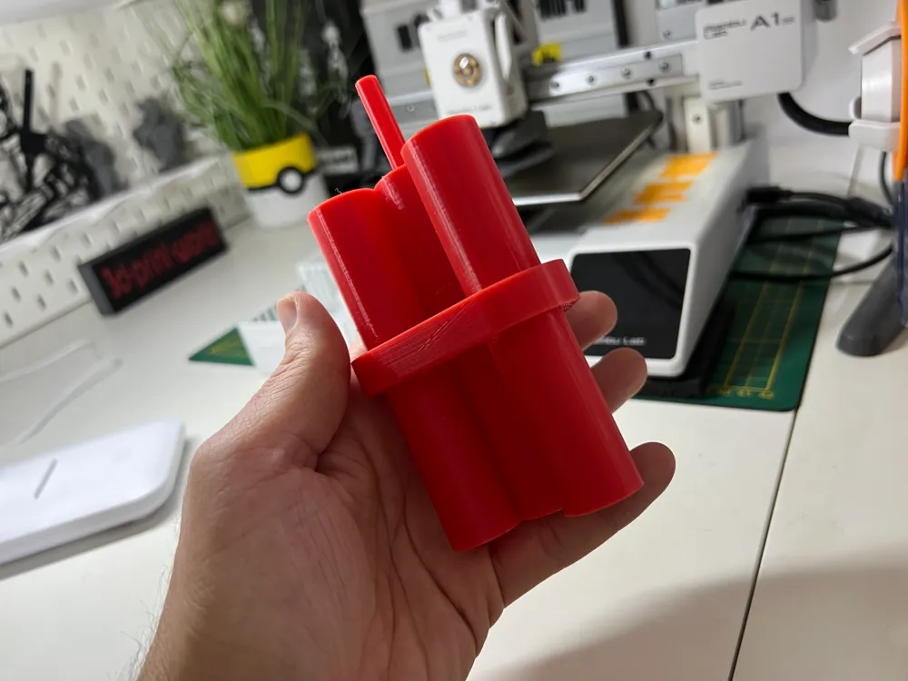 Brick (L3GO) Dynamite - Scaled - Free 3D Print Model - MakerWorld