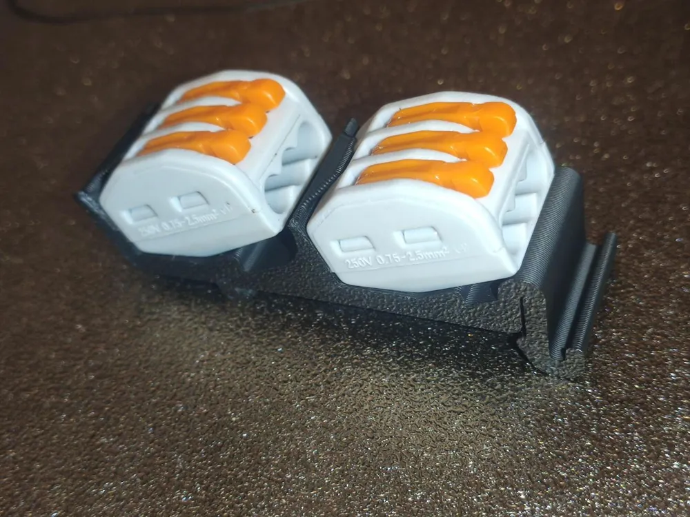 WAGO .STEP DIN Mount 222 413 415 2P 3P 4P 5P 6P - Free 3D Print Model ...