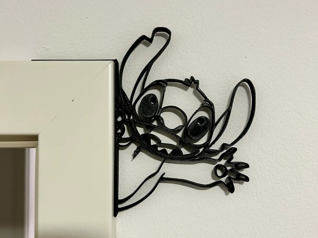 Stitch Door Frame Decoration - Free 3D Print Model - MakerWorld