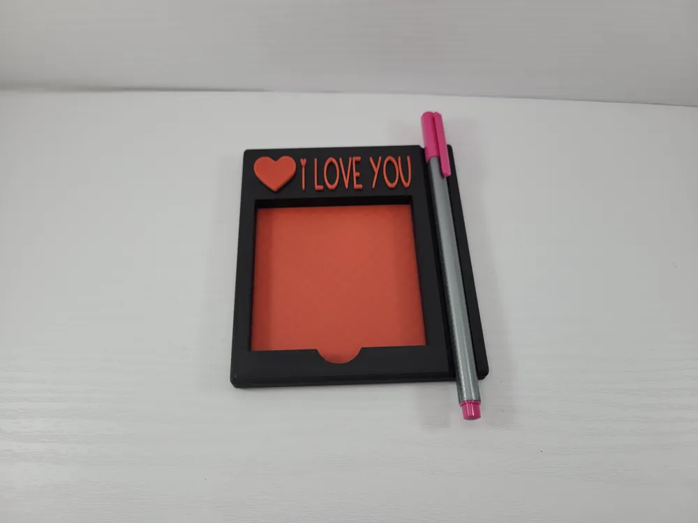 I Love You Post it Note Holder w Pen/Pencil Holder by STEMStarters ...