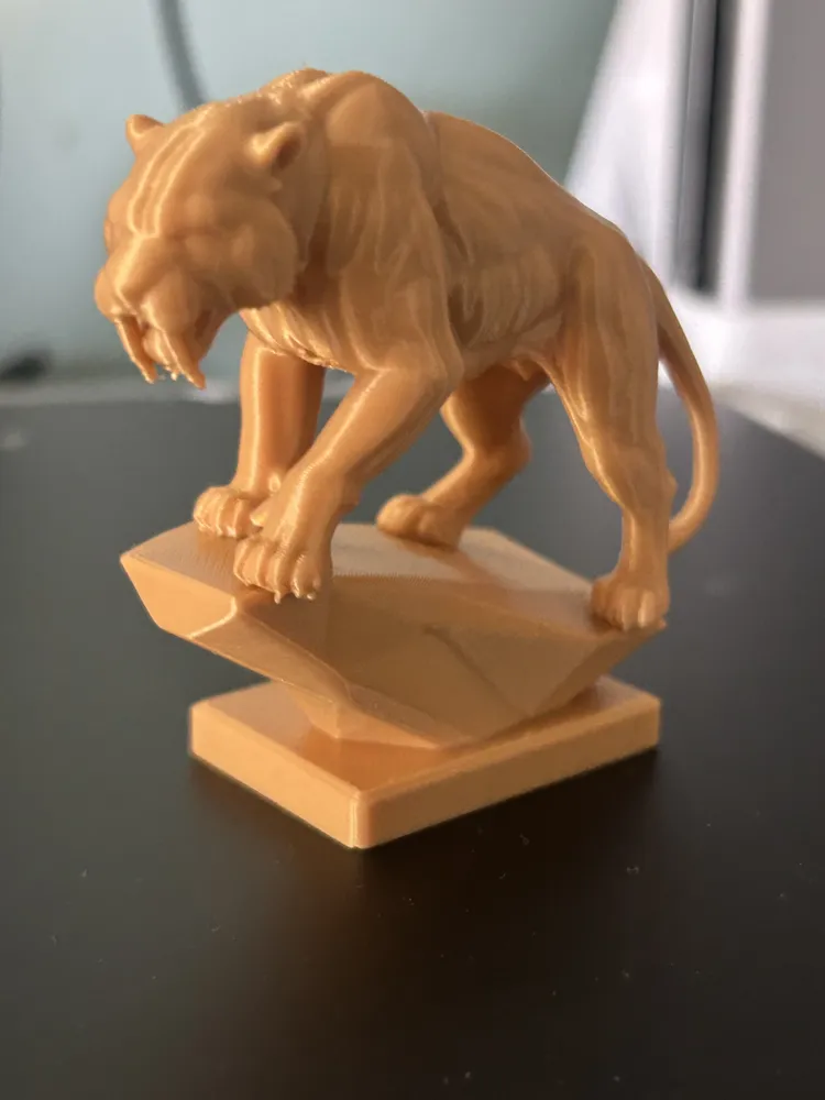 Sabretooth Tiger – 3D Printable Sculpture by Disaster MakerWorld ...