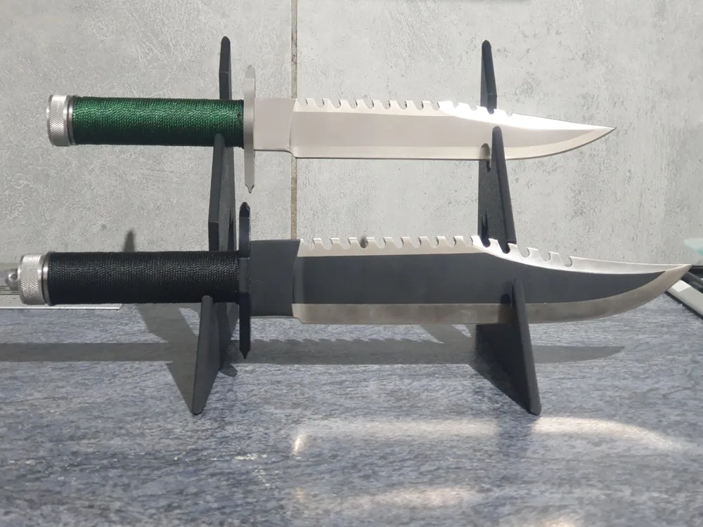 Large Bowie knife display stand / holder by MakerBon MakerWorld ...